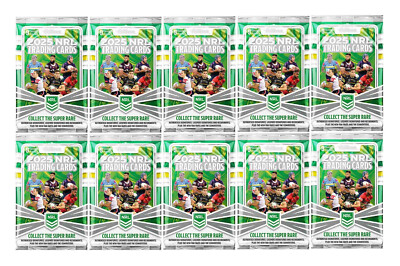 10 x 2025 NRL Traders Rugby Trading Cards Sealed Retail Packs - IN ...
