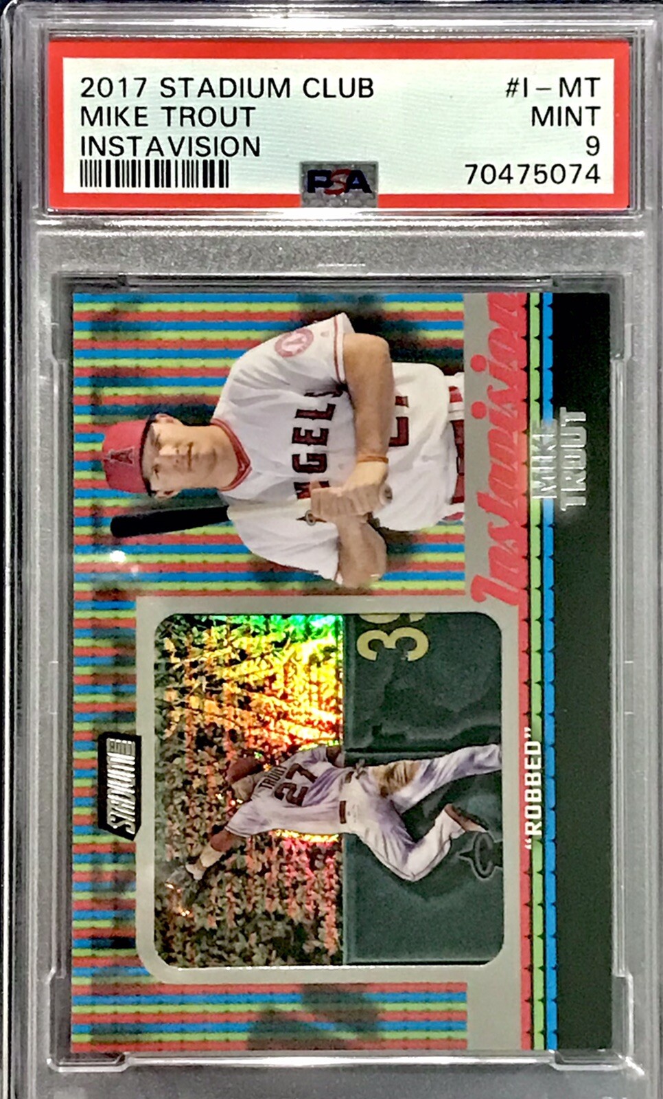 2017 Topps Stadium Club Instavision Mike Trout #I-MT PSA 9 MINT | eBay
