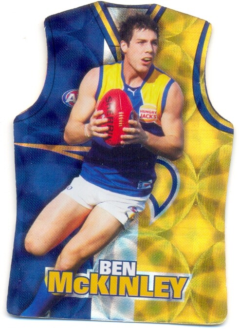 2009 Select AFL Champions Die-Cut GDC177 Ben McKinley - West Coast ...