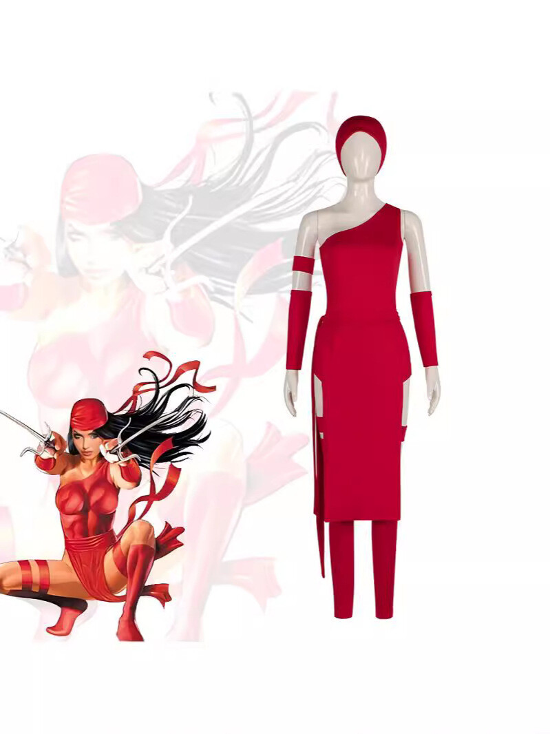 Elektra Costume Cosplay Deadpool 2024 Elektra Cosplay Costume Outfits