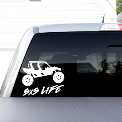 SXS Life Off Road 4x4 Vinyl Decal Sticker Window Bumper Sticker | eBay