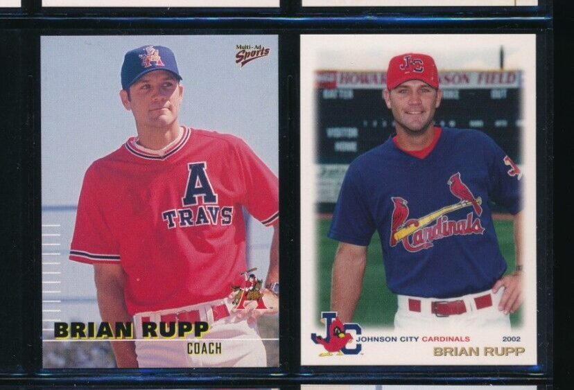 Lot (2) Brian Rupp 2000 Multi-ad 2002 Grandstand #9 Coach (HQ22) SWSW7 ...