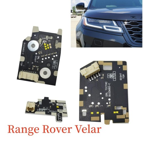 White Daytime Running Light DRL Boards For Range Rover Velar Right LED ...
