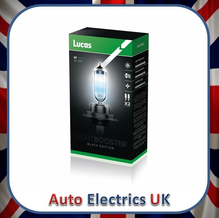 LUCAS H7 LLB477 180% BRIGHTER UPGRADE BULBS HALOGEN HEADLIGHT HEADLAMP ...