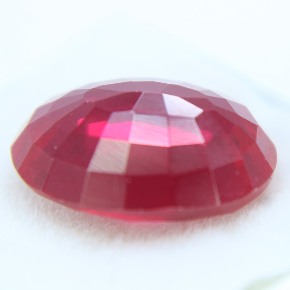 13.40 Ct Certified Natural Ruby Red Eye Clean Oval Shape Loose ...