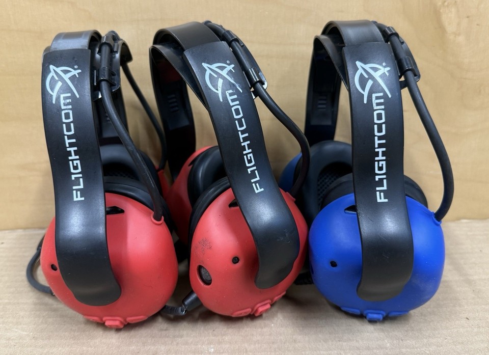 FLIGHTCOM wireless Portable Headsets COMHUB USED aviation ground ...