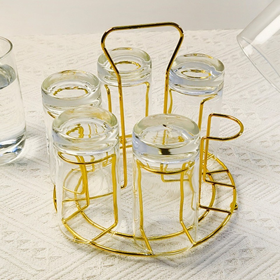 Kitchen countertop inverted cup holder stainless steel drain rack ...