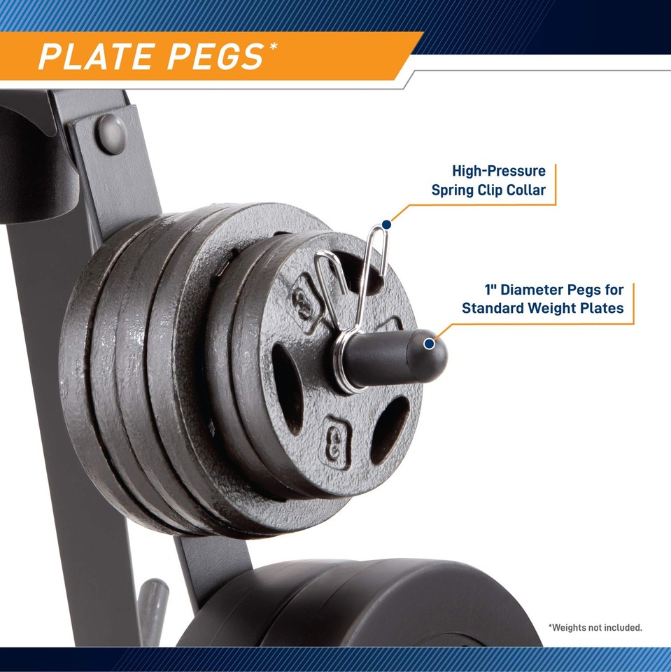 Plate Tree for Standard Size Weight Plates/Storage Rack for Exercise ...