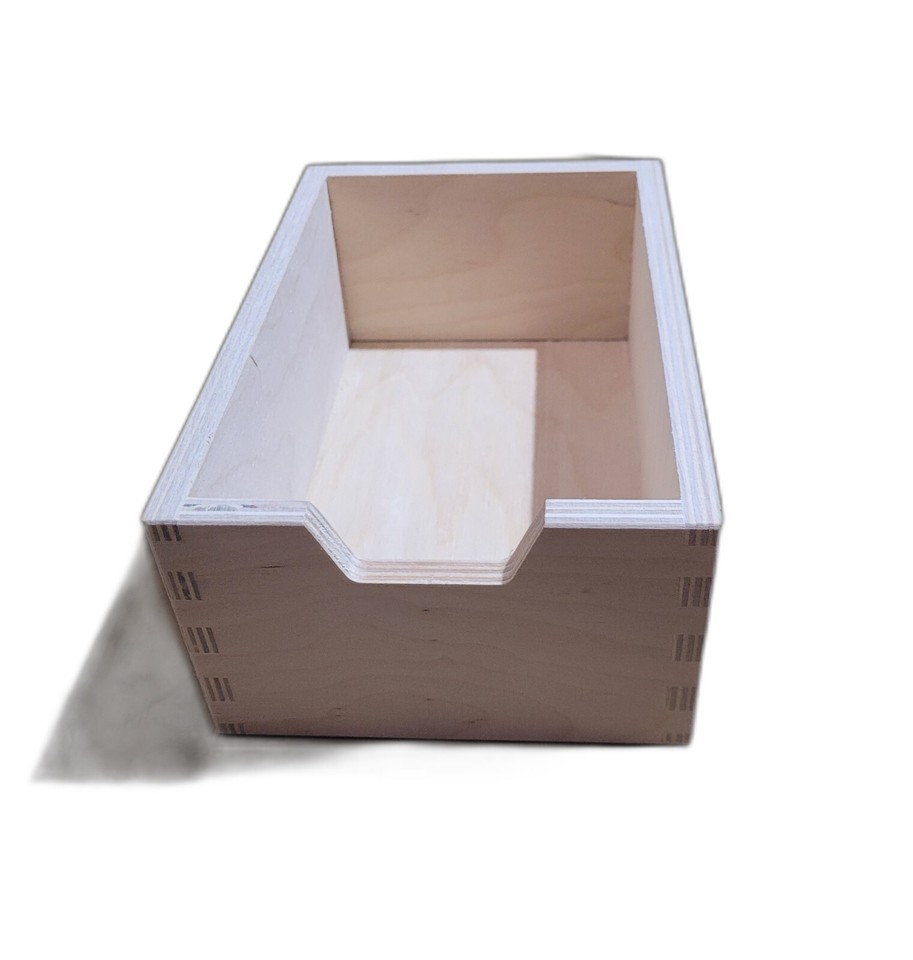 Wooden Drawer - Box Desktop Office Desk Storage Decoupage Unpainted 11 ...