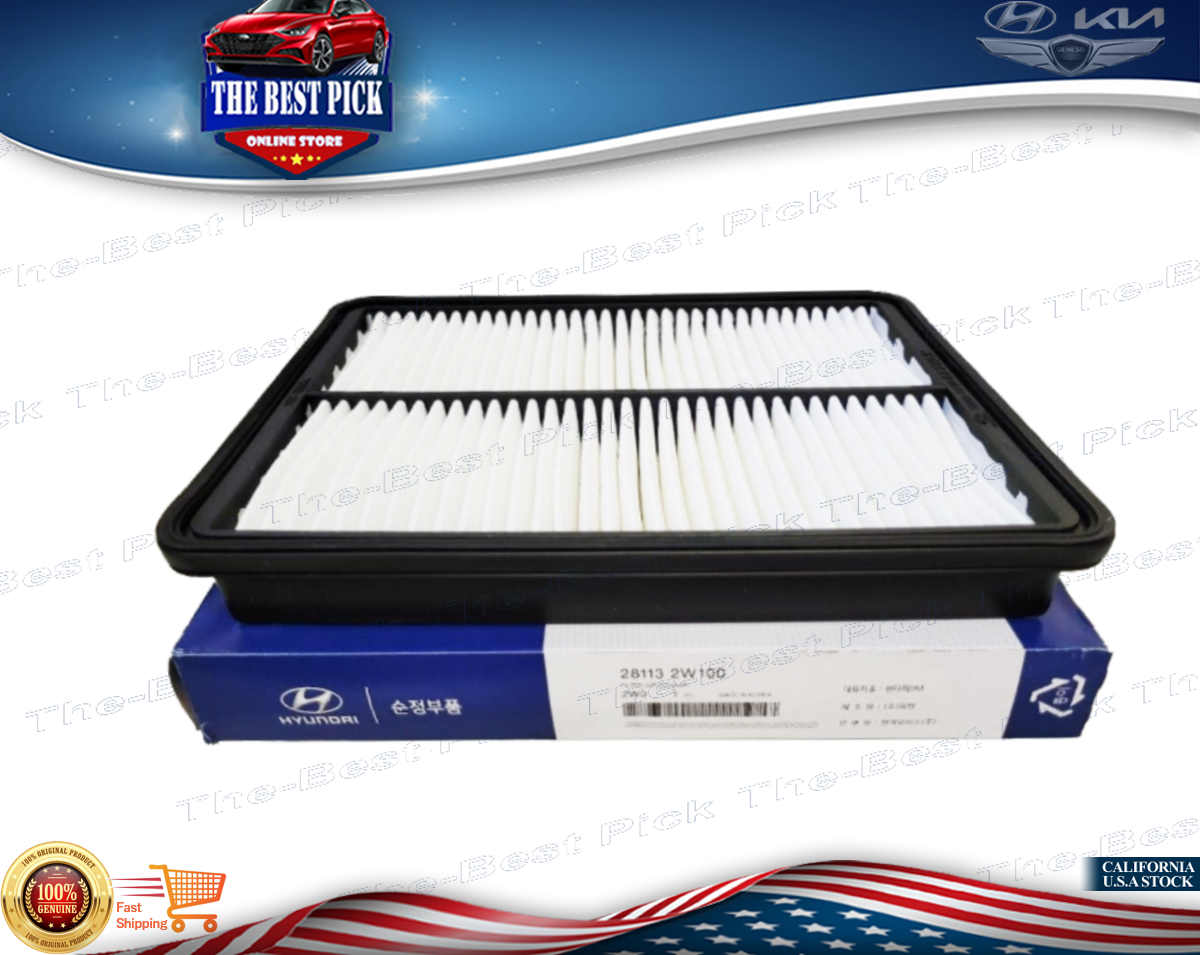 ⭐GENUINE⭐ AIR FILTER ENGINE FOR SANTA FE 2013-2016 SORENTO 2014-2015 ...