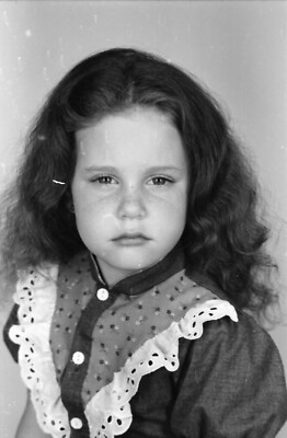 Vintage 1970's Modelling Photo Negative Model Little Girl | eBay