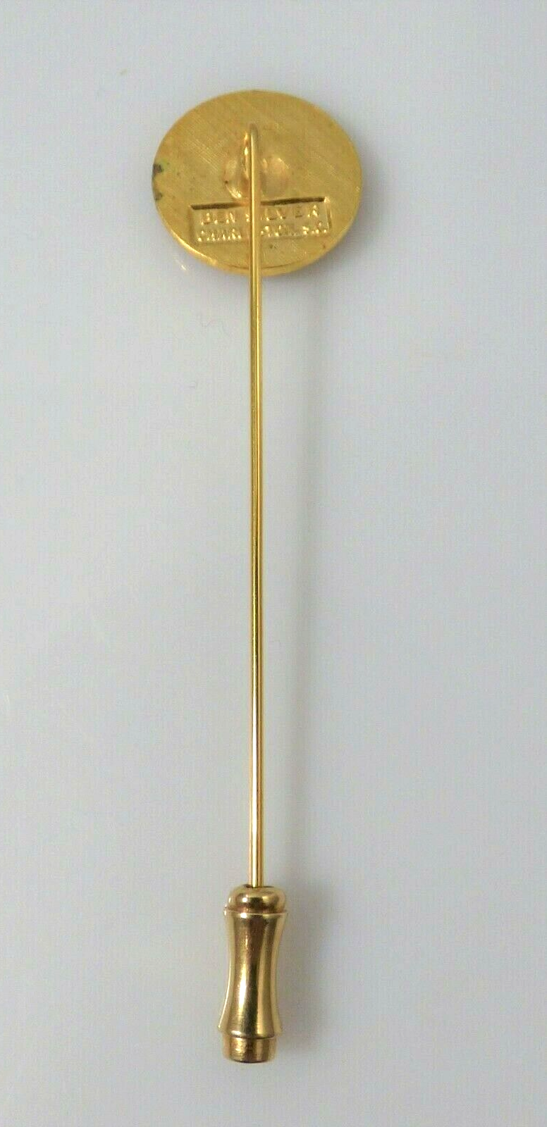 Ben Silver Stick Pin Society of 1824 Charleston SC Gold Tone Red Enamel ...