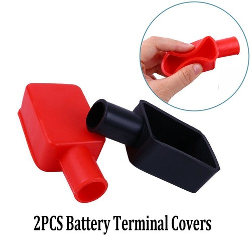 Accessories Automobile Battery Terminal Covers Cap Clamp Clip Red+Black ...