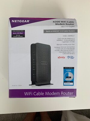 netgear wifi cable modem router N300 | eBay