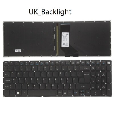 UK keyboard ACER Aspire E5-575 E5-575G E5-575TG E5-523 E5-523G TMP259 ...