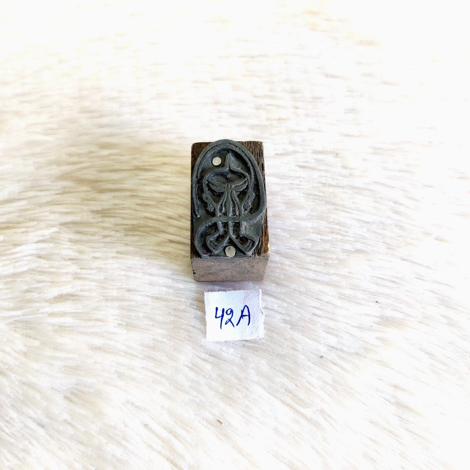 Vintage Folding Hand Diya Oil Lamp Design Metal Wooden Printing Stamp ...