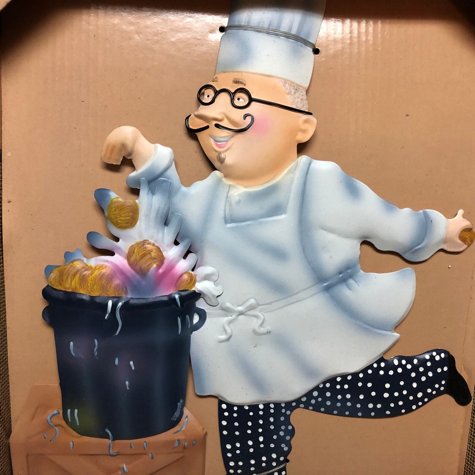 Kitchen Warren Seafood Chef 3D Metal Art by Artist Shari Warren ...