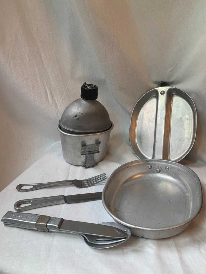 WWII U.S. Army Mess Kit, Canteen & Cup Set – Original Military Issue | eBay