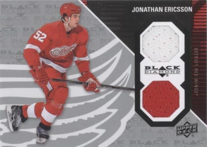 2011-12 Upper Deck Black Diamond - Dual Jerseys Jonathan Ericsson #DET ...