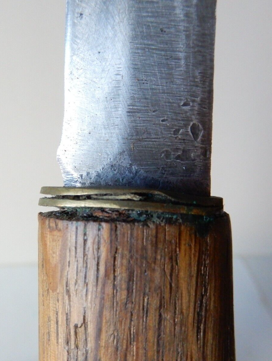 One-Of-A-Kind Hmong (Vietnam) Handmade 10" Knife, Wood handle, Leather ...