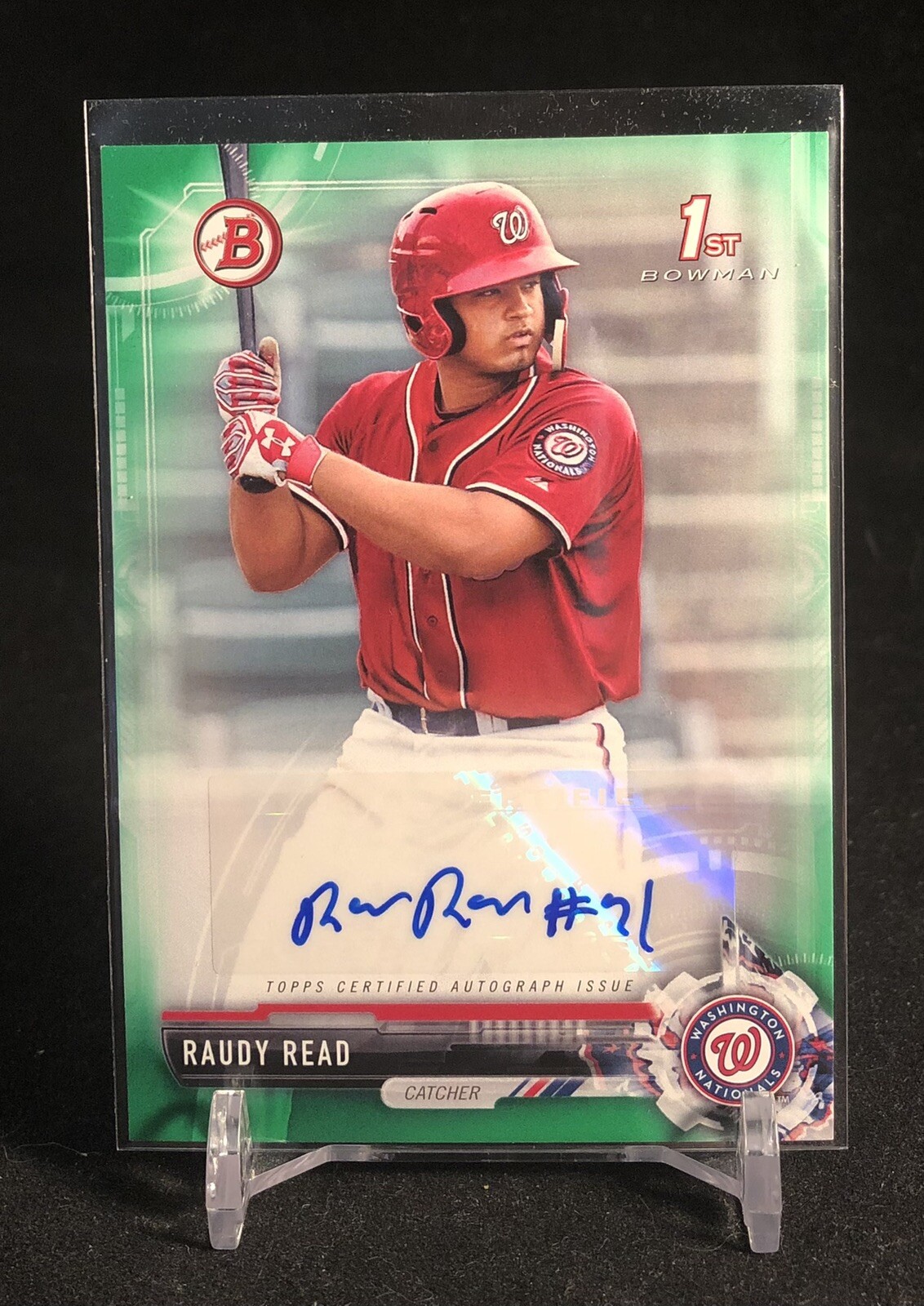 Raudy Read 2017 Bowman Green 1st Rookie Auto Card /99 | eBay