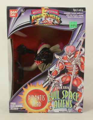 Mighty Morphin Power Rangers Deluxe Evil Space Aliens Pirantis Head MIB ...