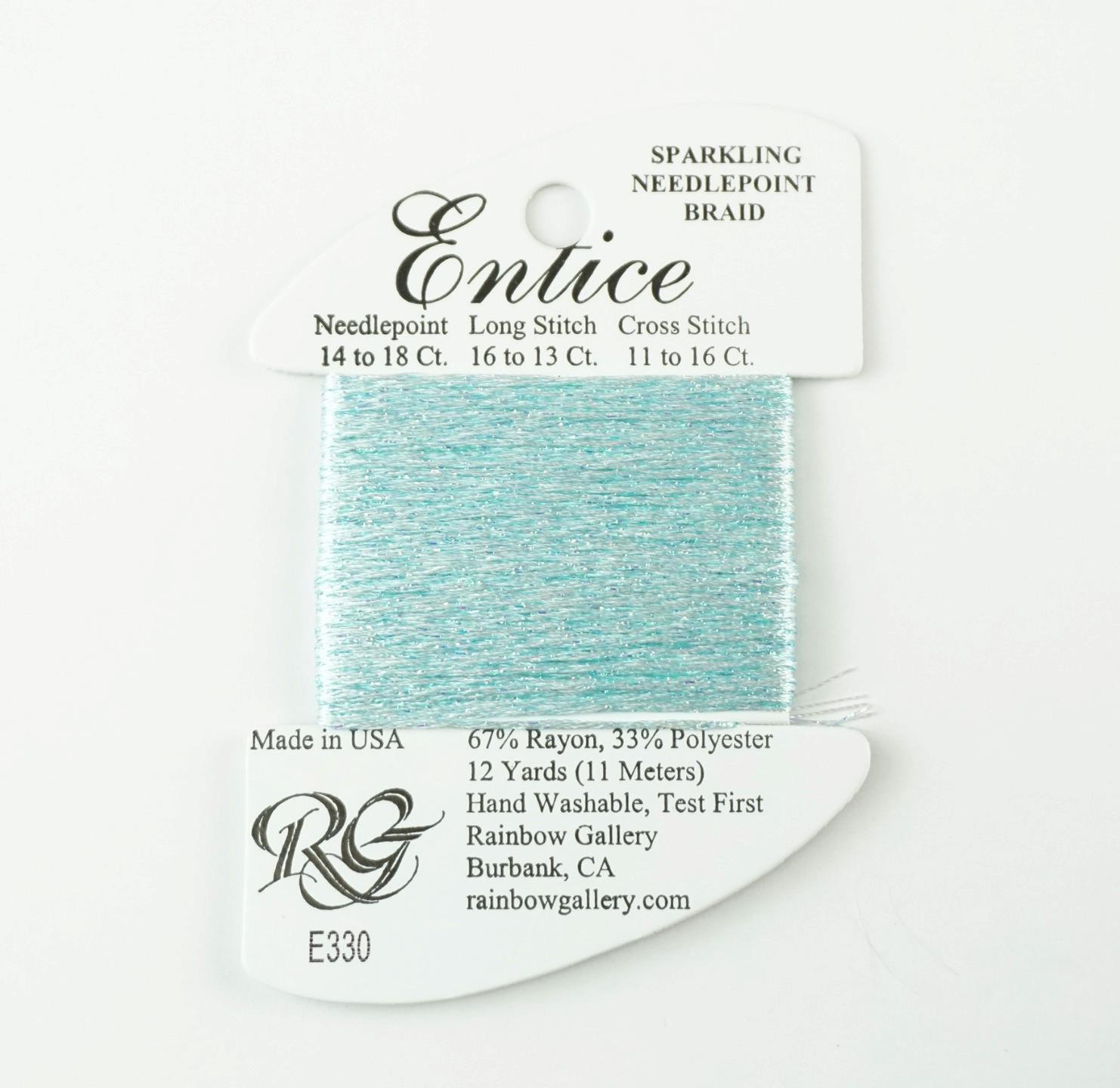 ENTICE Braid #E330 "Ice Blue" Needlepoint Stitching Thread Rainbow ...