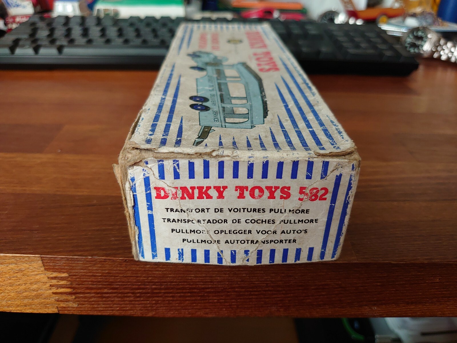 DINKY 582 PULLMORE CAR TRANSPORTER 6 RIVET TRAILER c/w ORIGINAL BOX | eBay