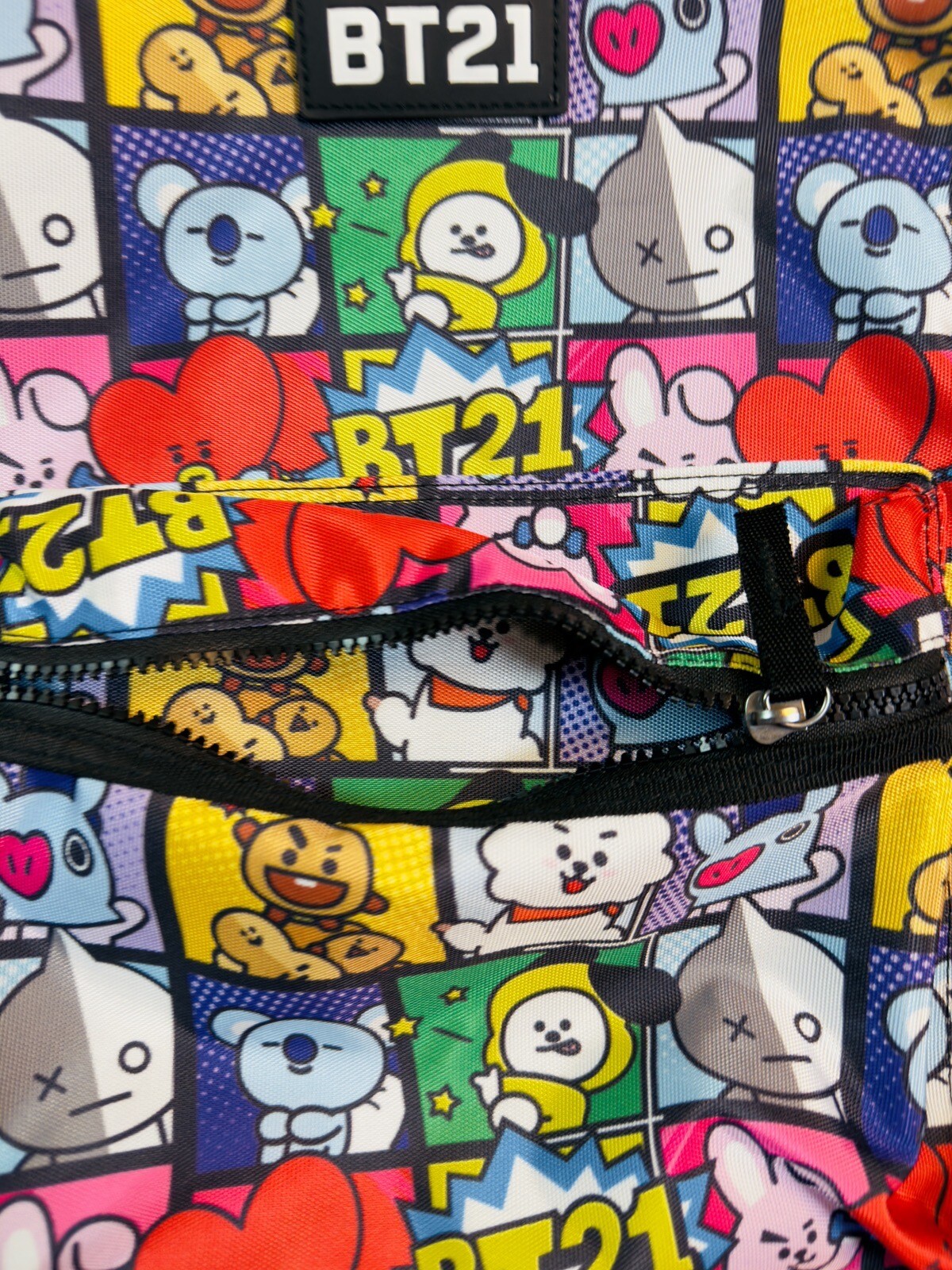 BT21 Line Friends BTS Characters Squares Grid Backpac… - Gem
