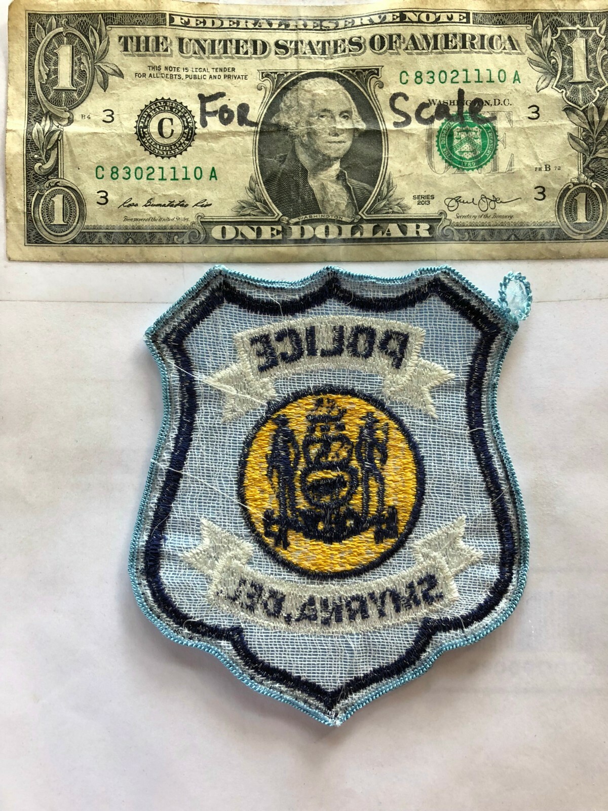 Smyrna Delaware Police Patch Un-sewn in great shape | eBay