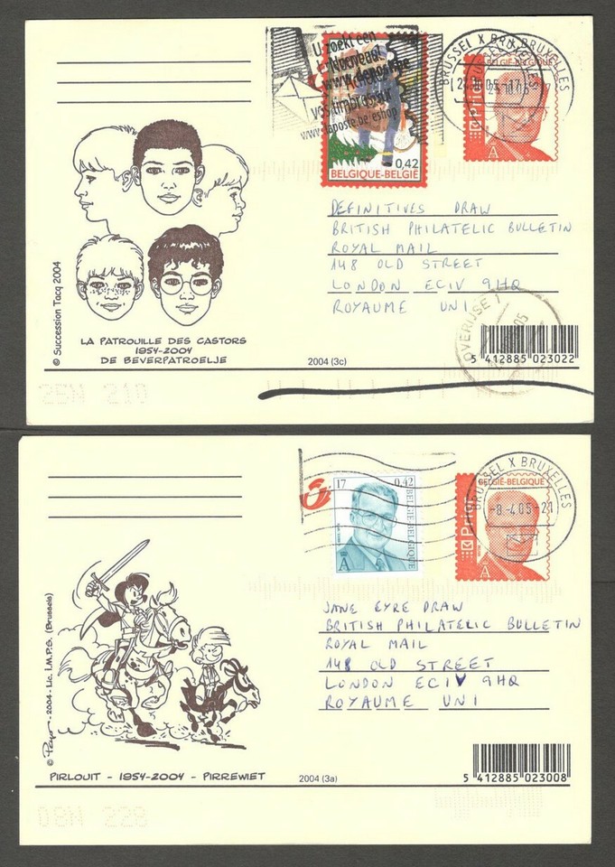 AOP Belgium 2000s pictorial postal cards used (4) | eBay