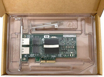 HP Gigabit Dual PORT GIGABIT ETHERNET PCIe NIC Card EXPI9402PT NC360T # ...