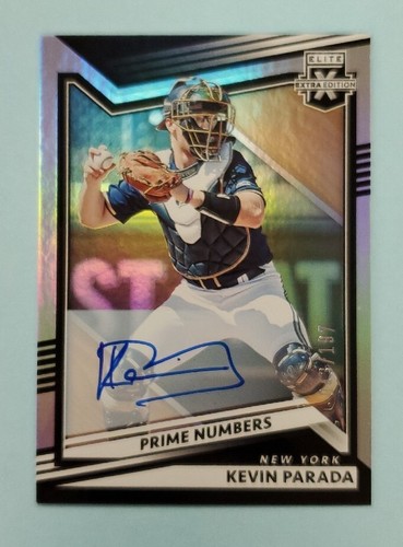 2022 Panini Elite Extra Edition Kevin Parada Prime Numbers Auto #11 ...