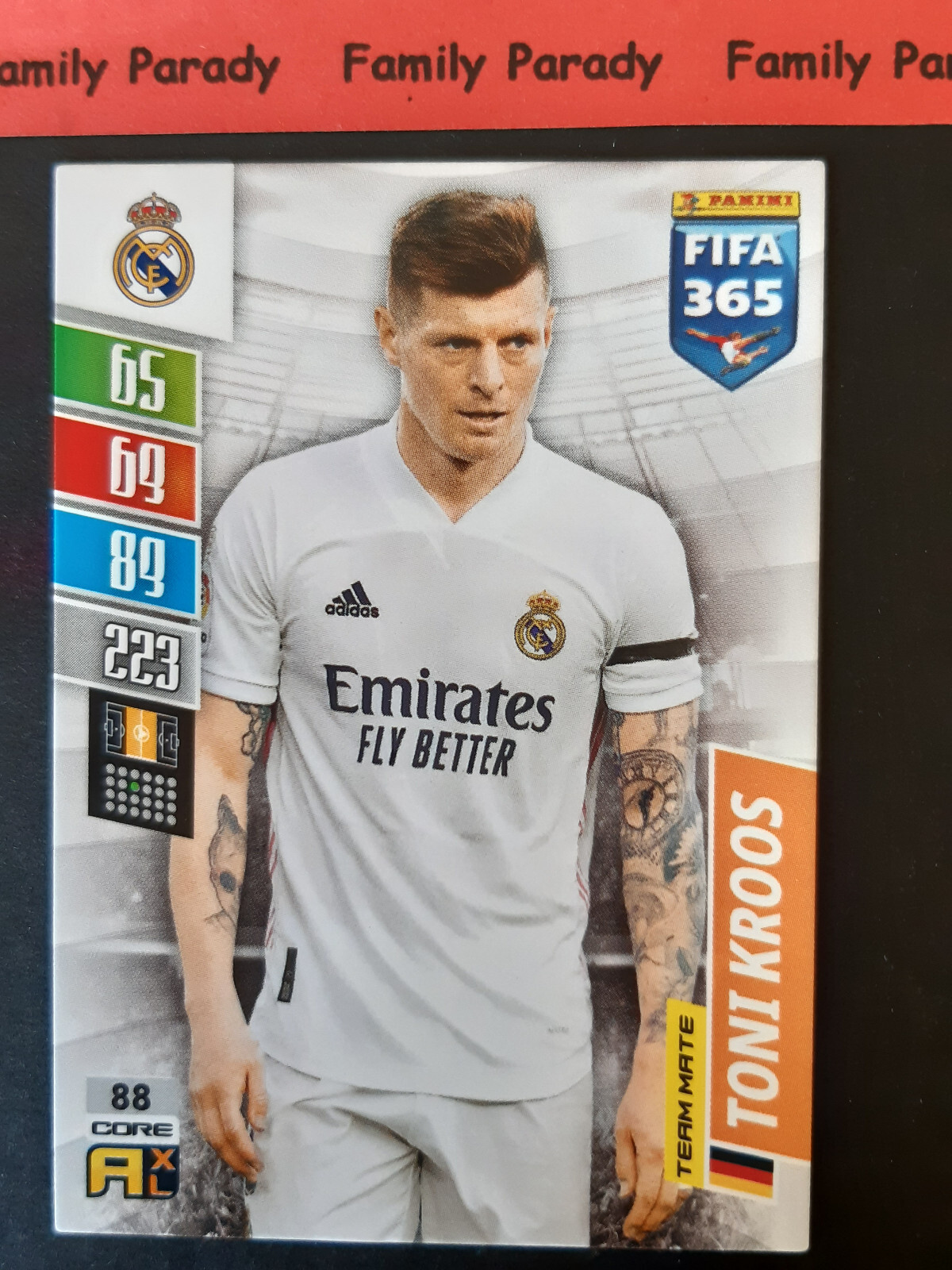 Toni Kroos 88 Real Madrid Panini Adrenalyn XL Card FIFA 365 2022 New ...