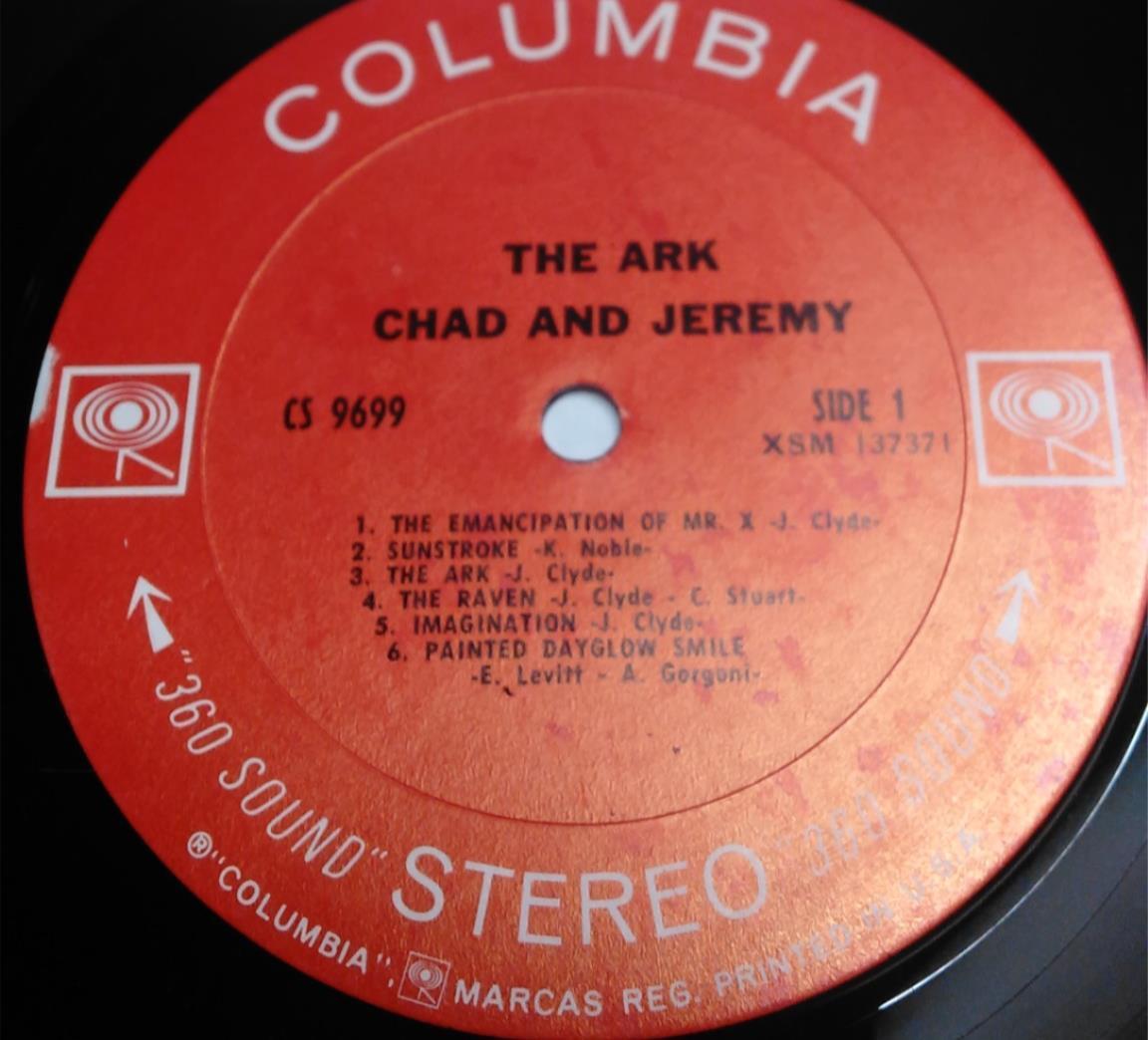 Chad Stuart- Jeremy Clyde – The Ark VG+1968 Columbia Gary Usher/Jim ...