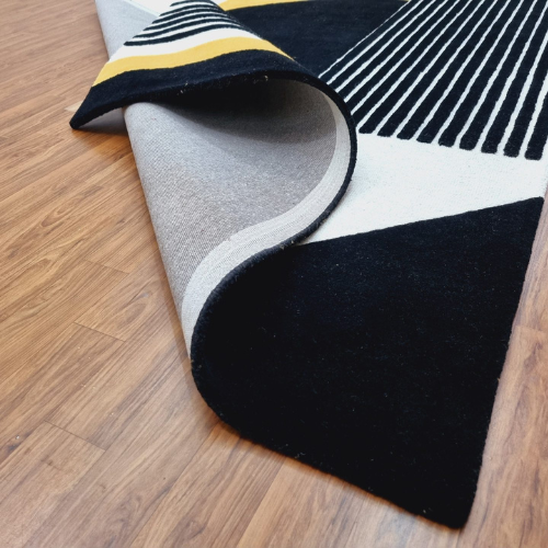 HAND-TUFTED MODERN DESIGN RUG, SOFT & DURABLE 100% WOOL CARPET ...