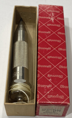Vintage Starrett 177C Steel Plumb Bob 6" Solid Steel in Original Box ...