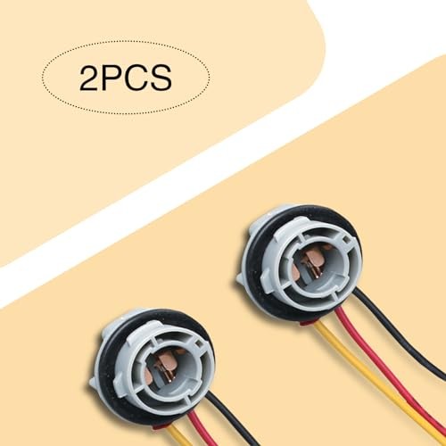 2 PCS Car 1157 Bulb 180 Degree Lamp Holder Socket Wire Connector, Turn ...