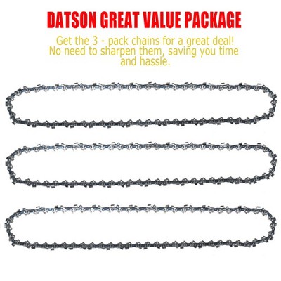 3PACK,16 Inch Chainsaw Chain FOR HUSQVARNA 591108455, H37-55,3/8"LP ...