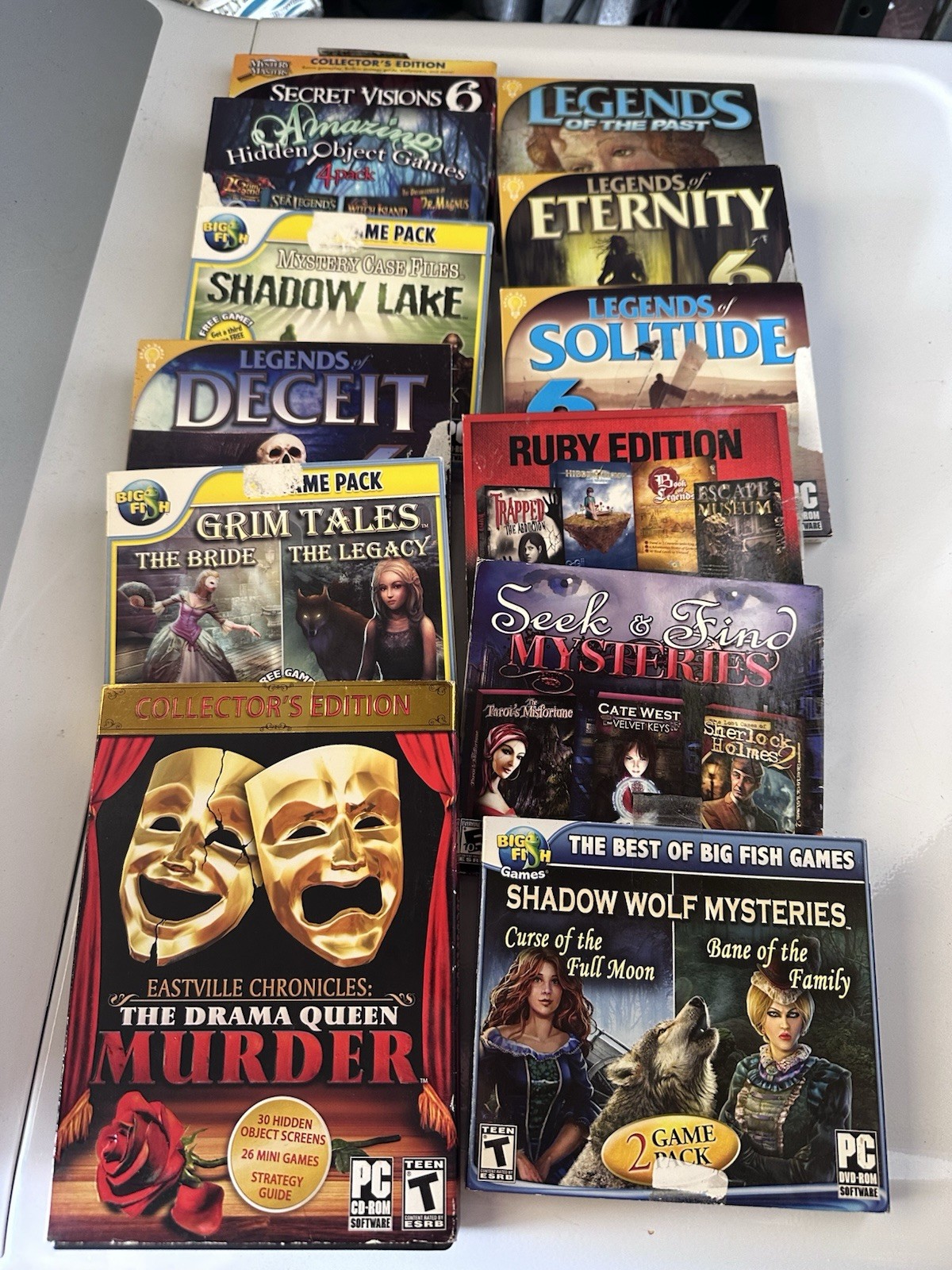 Vintage PC Game Lot Bundle - Lot Of 12 Most Have Multiple Games On Them ...