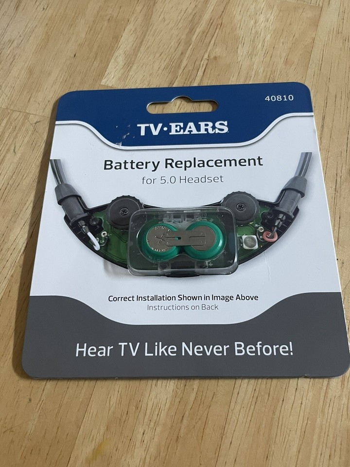 TV Ears Battery - Long-Lasting Operating Time - Compatible with TV Ears ...