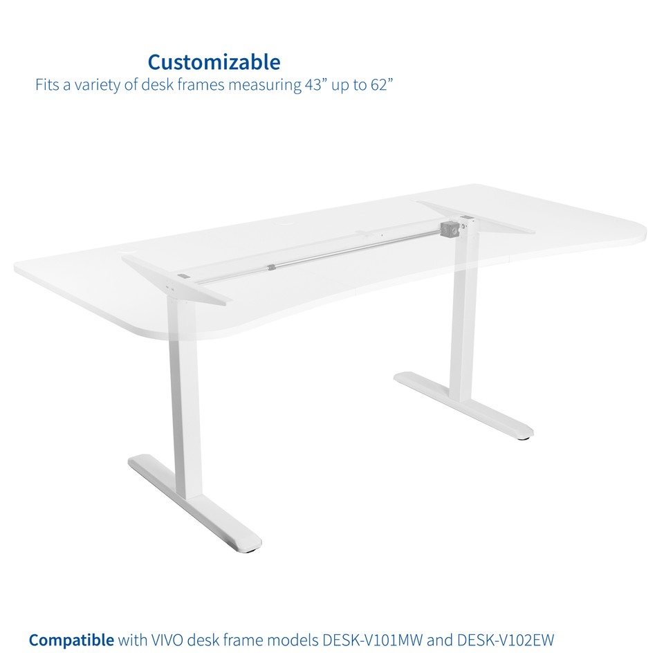VIVO White 63" x 32" Table Top for Adjustable Standing Desk Frames | eBay
