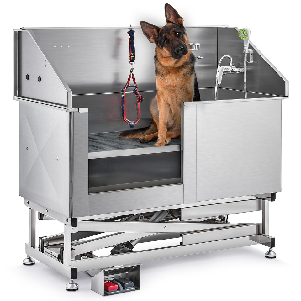 CO-Z 34/50" Pet Dog Grooming Bath Tub /Table Wash Station Professional ...