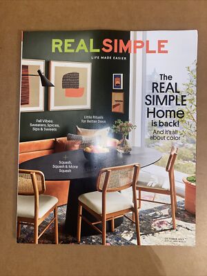 REAL SIMPLE MAGAZINE OCTOBER 2023- THE REAL SIMPLE HOME IS BACK- 116 ...