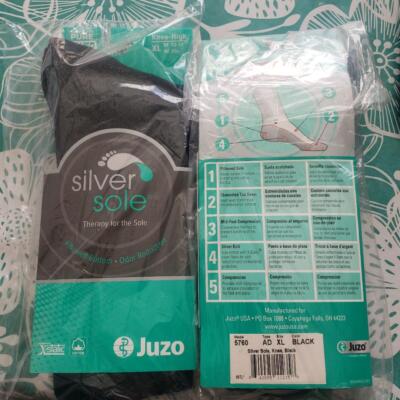 JUZO SILVER SOLE - UNISEX COMPRESSION KNEE SOCKS ODOR REDUCTION PICK ...