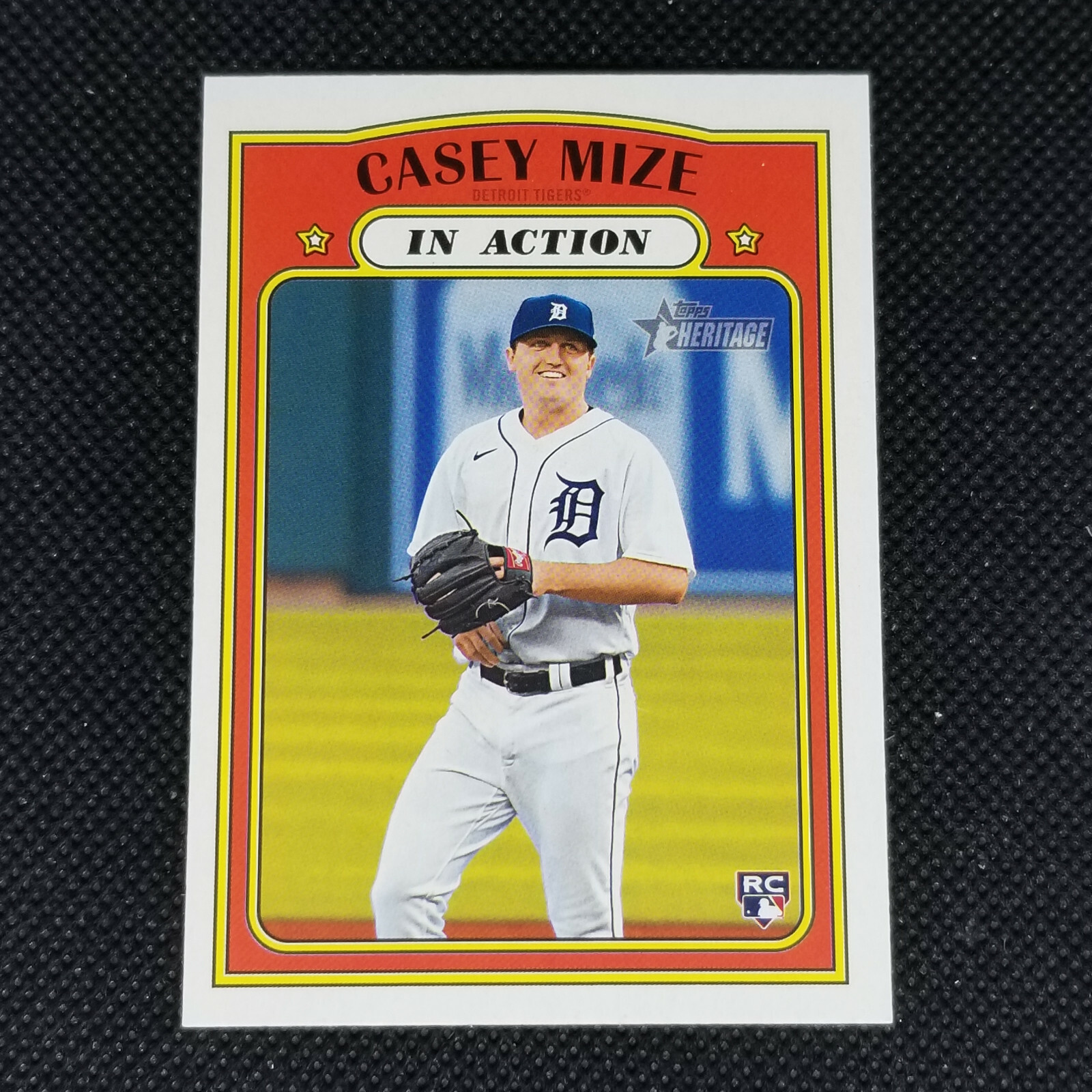 2021 Topps Heritage Casey Mize In Action RC #254 Detroit Tigers Rookie | eBay