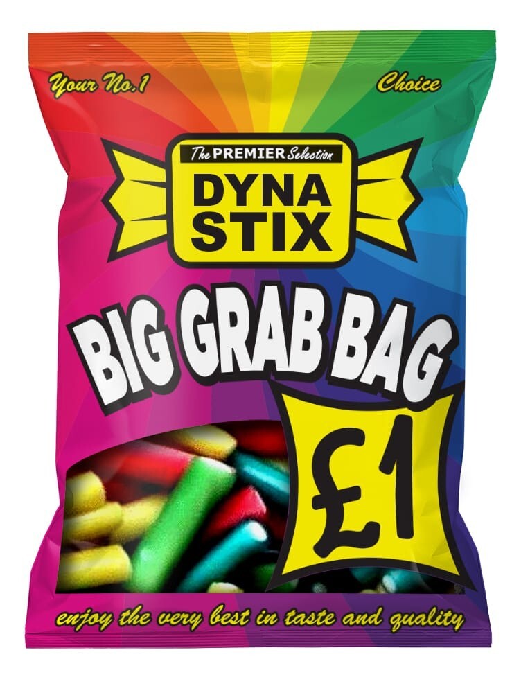 1.4kg Dyna Stix Cable Mini Pencils | 11 Grab Bags of Sweets PLUS One ...