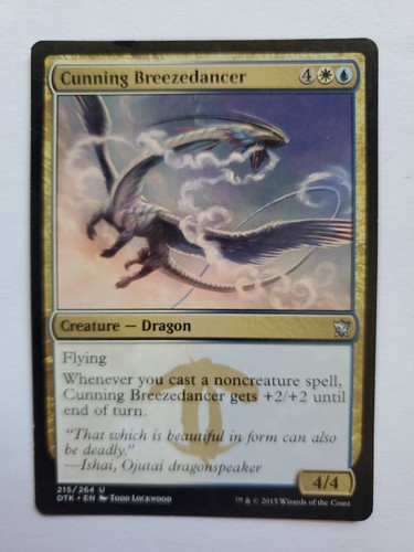 MTG Magic The Gathering Card Cunning Breezedancer Creature Dragon ...