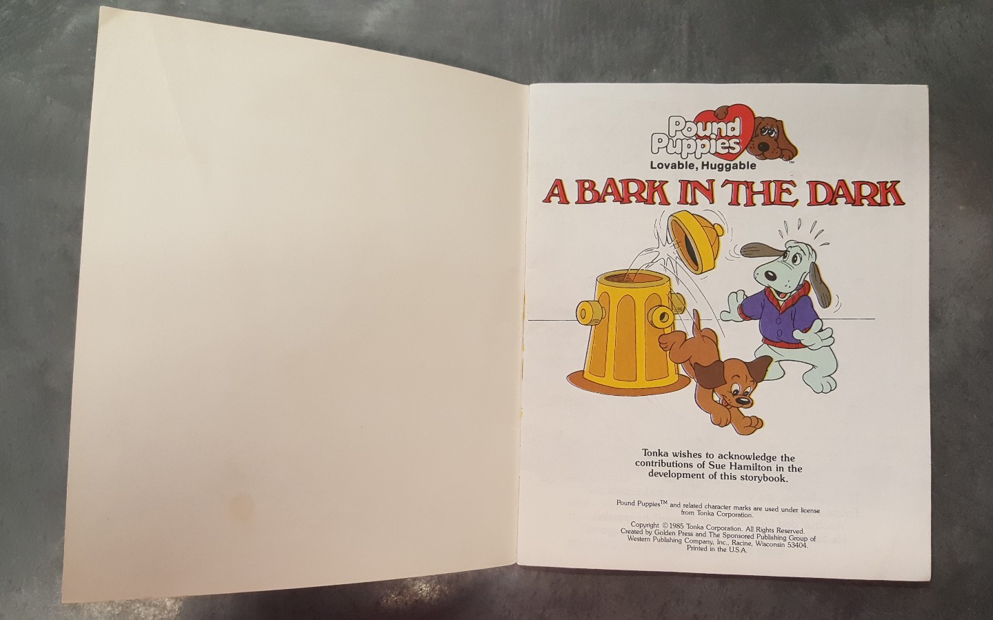 Pound Puppies A Bark in the Dark Lovable Huggable Tonka Dog Catcher ...