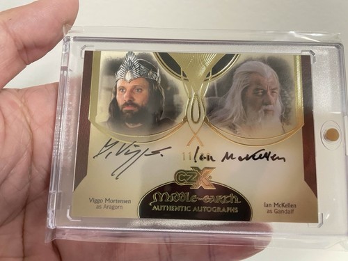 CZX Middle Earth Viggo Mortensen & Ian McKellen Dual auto card VM-IM ...